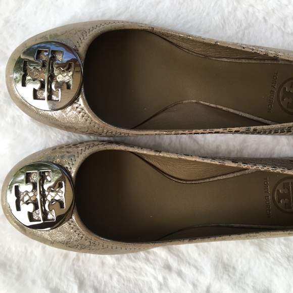 Tory Burch | Shoes | Reva Style Embossed Cobra Ballet Flats | Poshmark